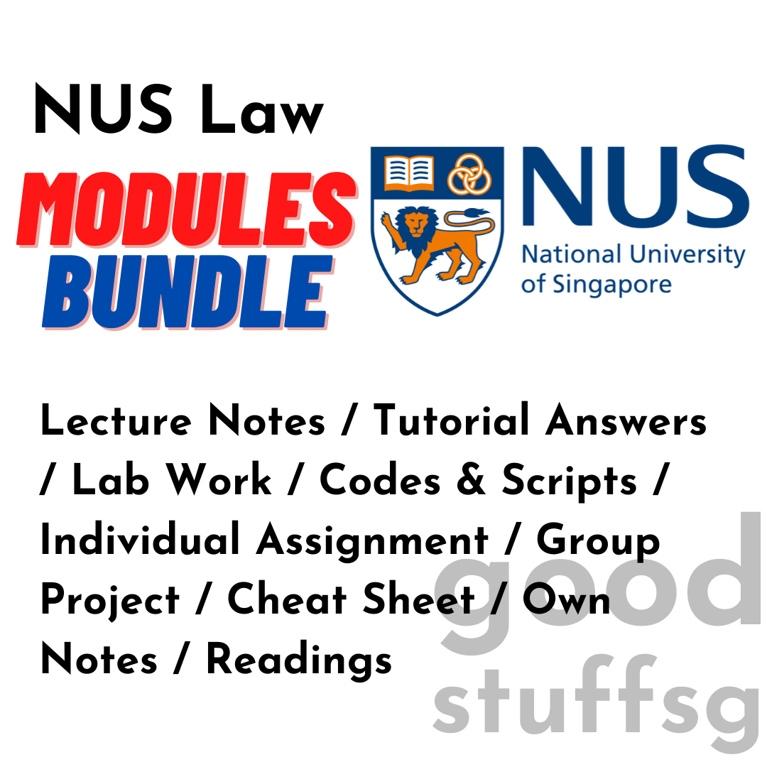 A+ NUS Law Courseware + Full Module Package – academiii