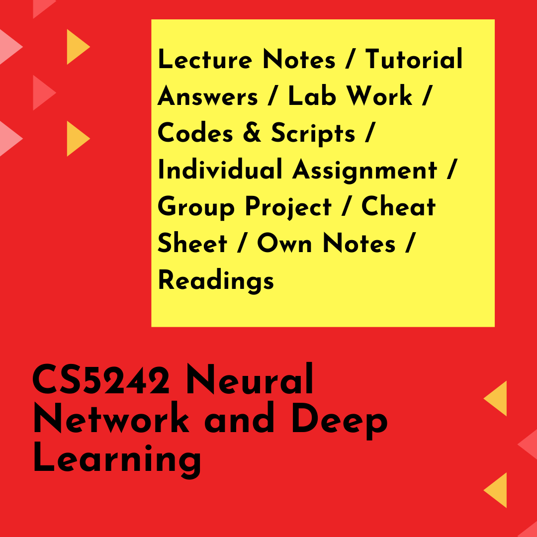 CS5242 Neural Network and Deep Learning – academiii